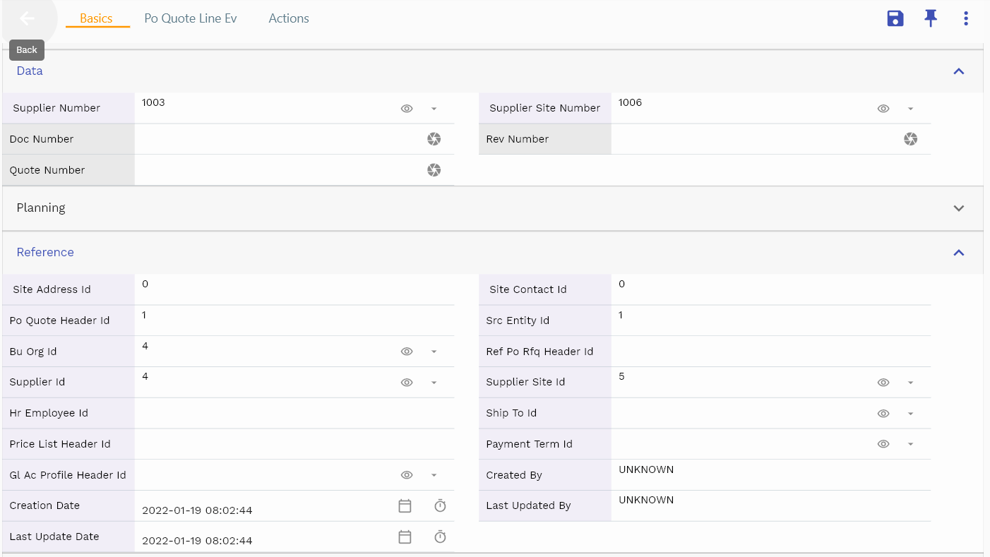 Quotation | RikData OneApp