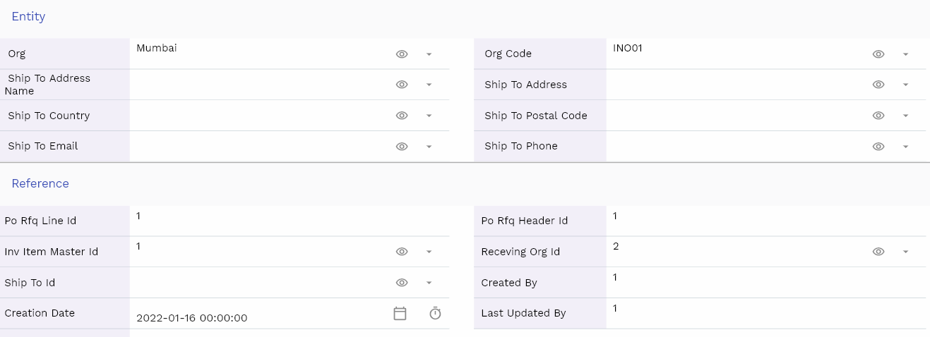 Request For Quotation | RikData OneApp